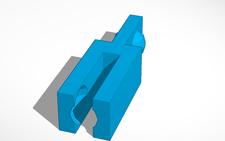 3D design Basic snap fit - Tinkercad