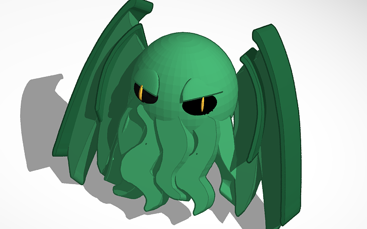3D design Fall - Demi Cthulhu - Tinkercad