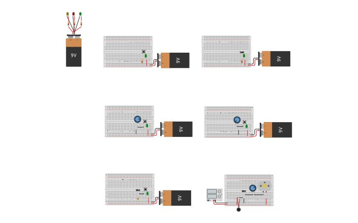 Circuit design Actividad: componentes básicos - Tinkercad