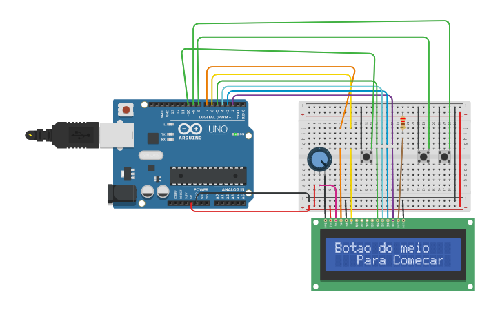 Circuit Design Cronometro Tinkercad