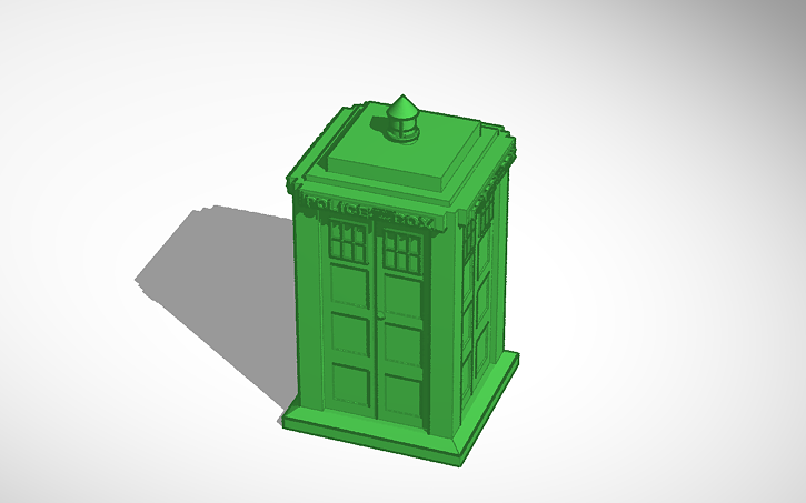 3D design TARDIS | Tinkercad