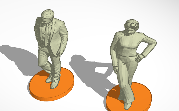 3D design Human & Woman - Tinkercad