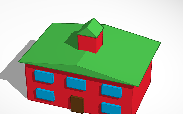 3D design School House - Tinkercad