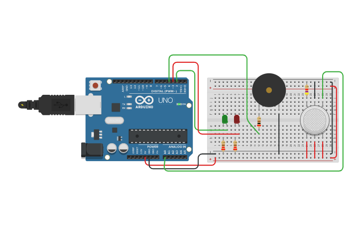 Circuit Design Atividade Sensor De Gás Tinkercad