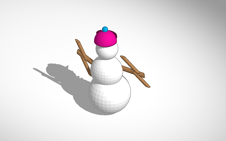 3D design Snowman | Tinkercad