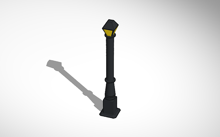 3D design Street Light - Tinkercad