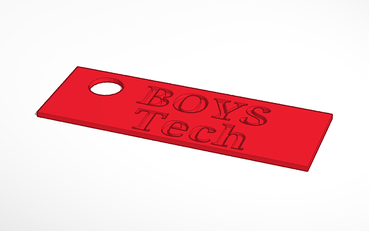 3D design boys hall pass | Tinkercad