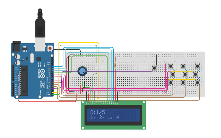 Circuit design embedded system tirgol 4 - Tinkercad