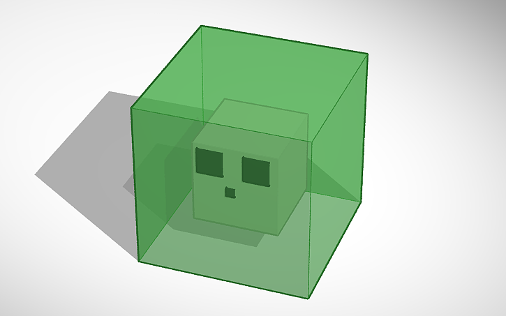 3D design Minecraft slime | Tinkercad