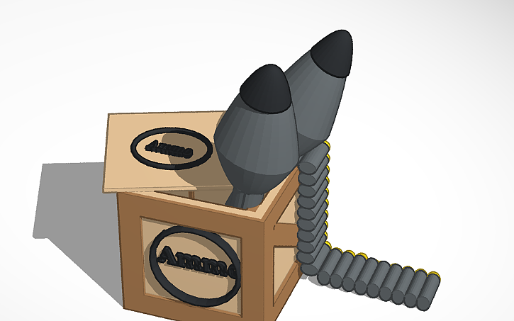 3D design TF2 ammo box - Tinkercad