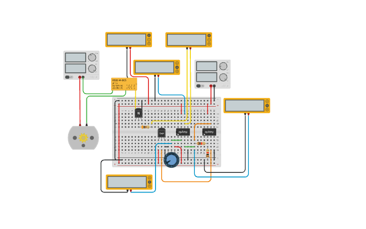 Circuit design Temp Sensor Relay | Tinkercad