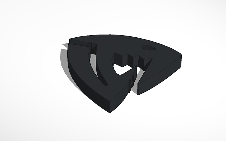 3D design Sabertooth logo - Tinkercad