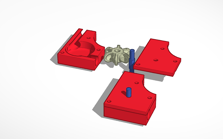 3D design Water Turbine - Tinkercad