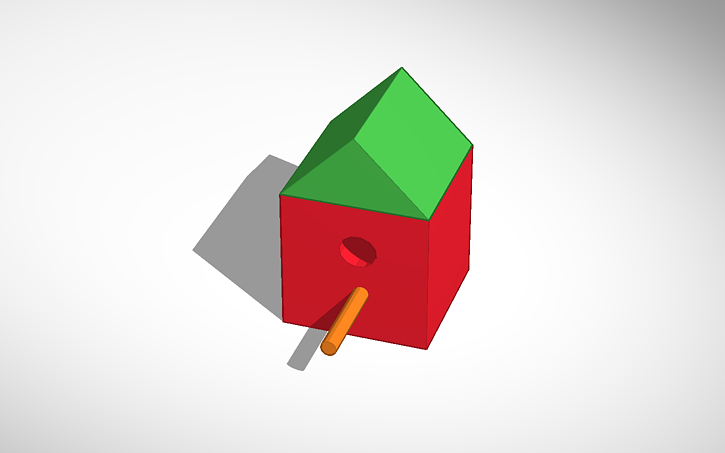 3D design bird house | Tinkercad