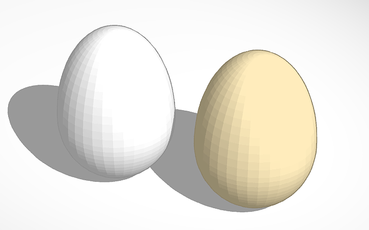 3D design Egg-Example | Tinkercad