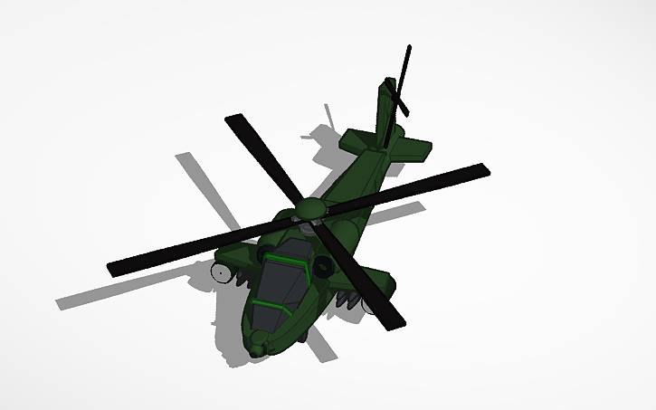 3D design Boeing AH-64 Apache - Tinkercad