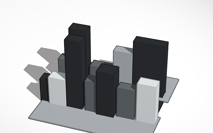 3D design city - Tinkercad