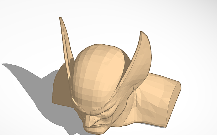 3D design Cabeza de Wolverine - Tinkercad
