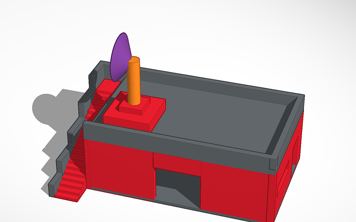 3D design Admin building - Tinkercad