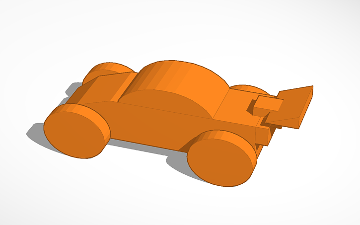3D design dragster | Tinkercad