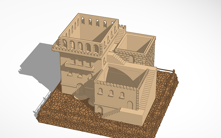 3D design Mini Middle Eastern Villa | Tinkercad