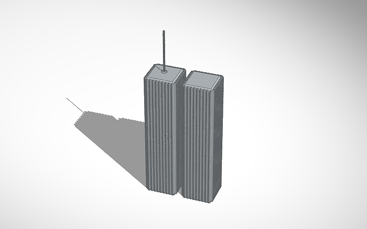 3D design Twin Towers - Tinkercad