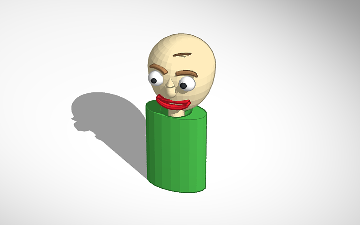 3D design baldi - Tinkercad