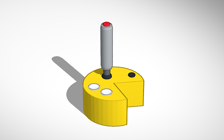 3D design Pac-man joystick | Tinkercad