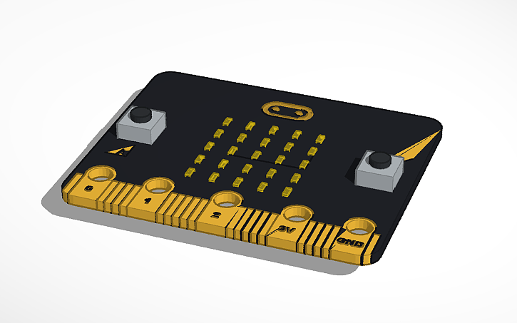 3D design microbit - Tinkercad