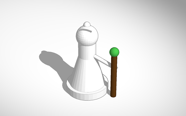3D design Wizard bishop | Tinkercad