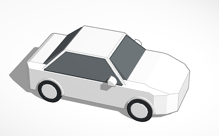 3D design simple sedan car - Tinkercad