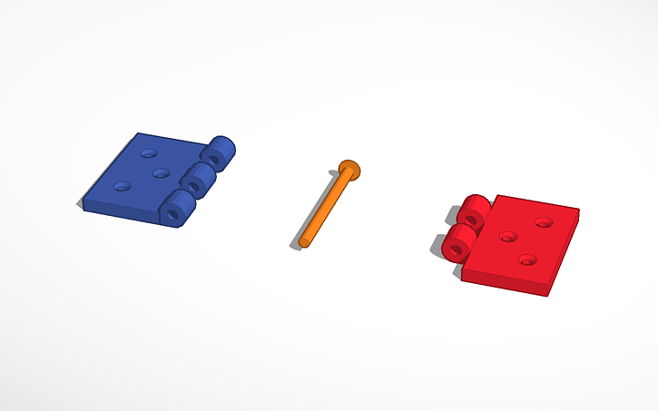 3D design Working Hinge - Tinkercad