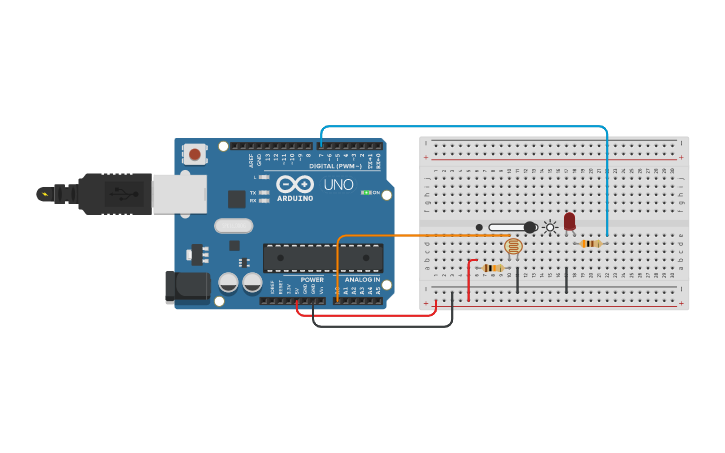 Circuit Design Sensor De Luz Com Ldr Tinkercad