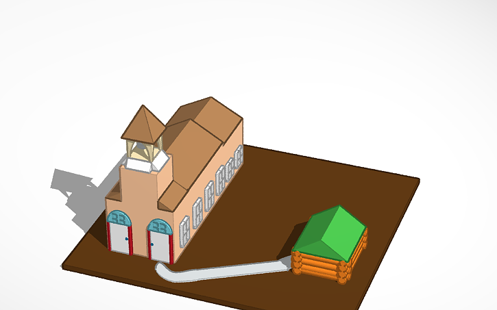 3D design school house - Tinkercad