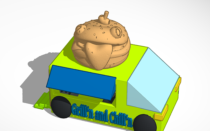 3D design Food Truck - Tinkercad