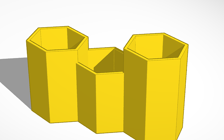 3D design Desk tidy - Tinkercad