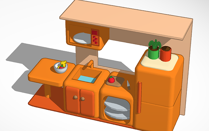 3D design kitchen | Tinkercad