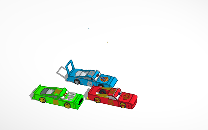 3D design Dinoco 400 - Tinkercad