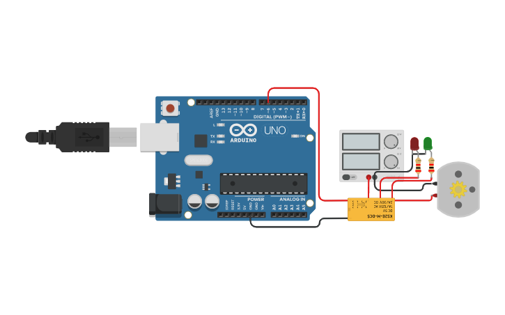 Circuit design Sample Role Arduino - Tinkercad