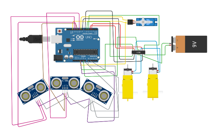 Circuit design first project - Tinkercad