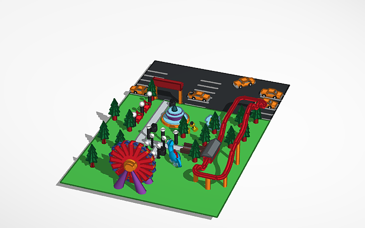 3D design epic Amusement park - Tinkercad