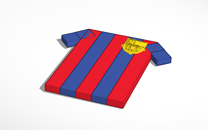 3D design messi t shirt - Tinkercad