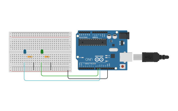 Circuit design 21c_Timer Interrupts - Tinkercad