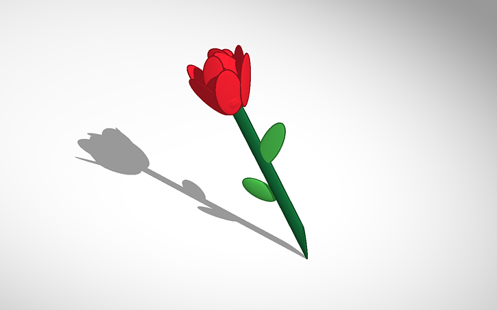 3D design Rose - Tinkercad