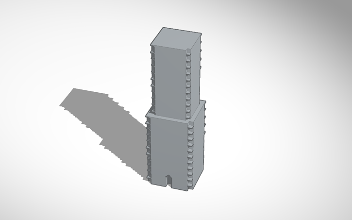 3D design Twin towers | Tinkercad