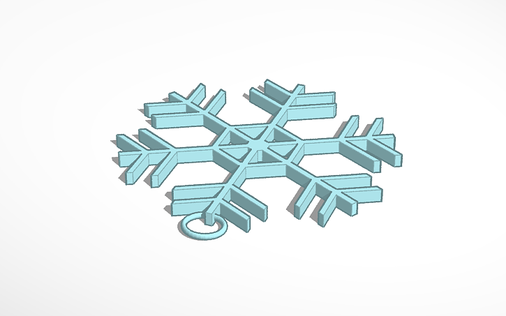 3D design Snowflake - Tinkercad