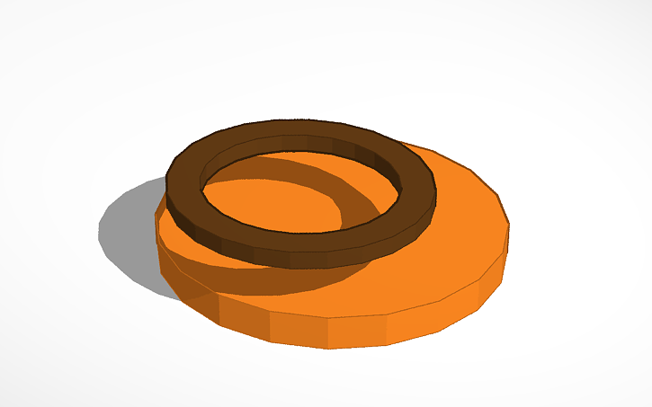 3D design flying pie | Tinkercad