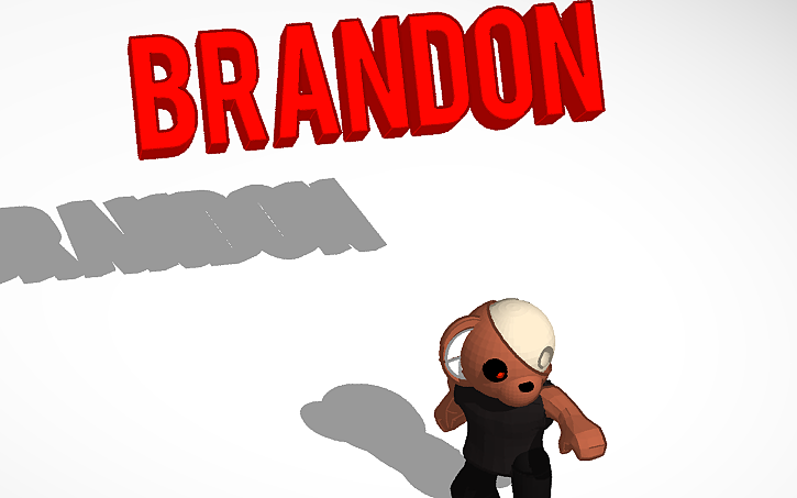 3D design Custom Piggy Skin: Brandon the Monkey | Tinkercad