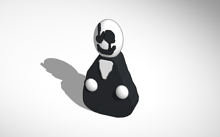 3D design gaster - Tinkercad
