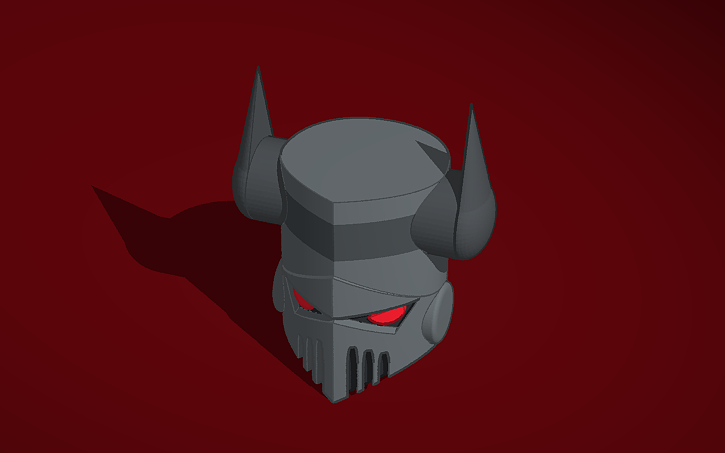 3D design Castle Crashers Necromancer Helmet - Tinkercad